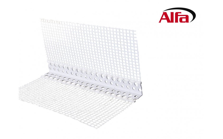 Utilisation - Cornière d’angle en PVC dur avec trame «WDVS / ITE»