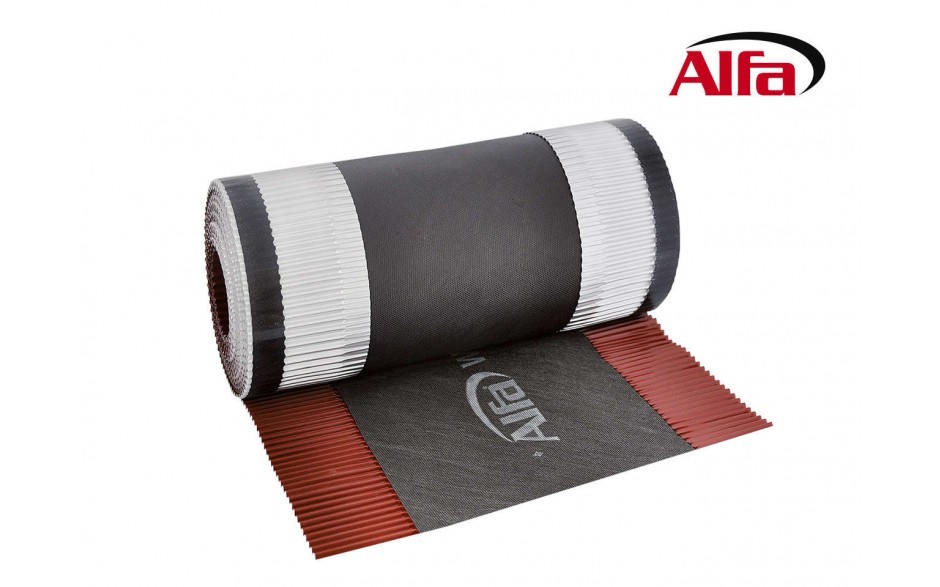 Closoir de faitage ventilé et déroulable