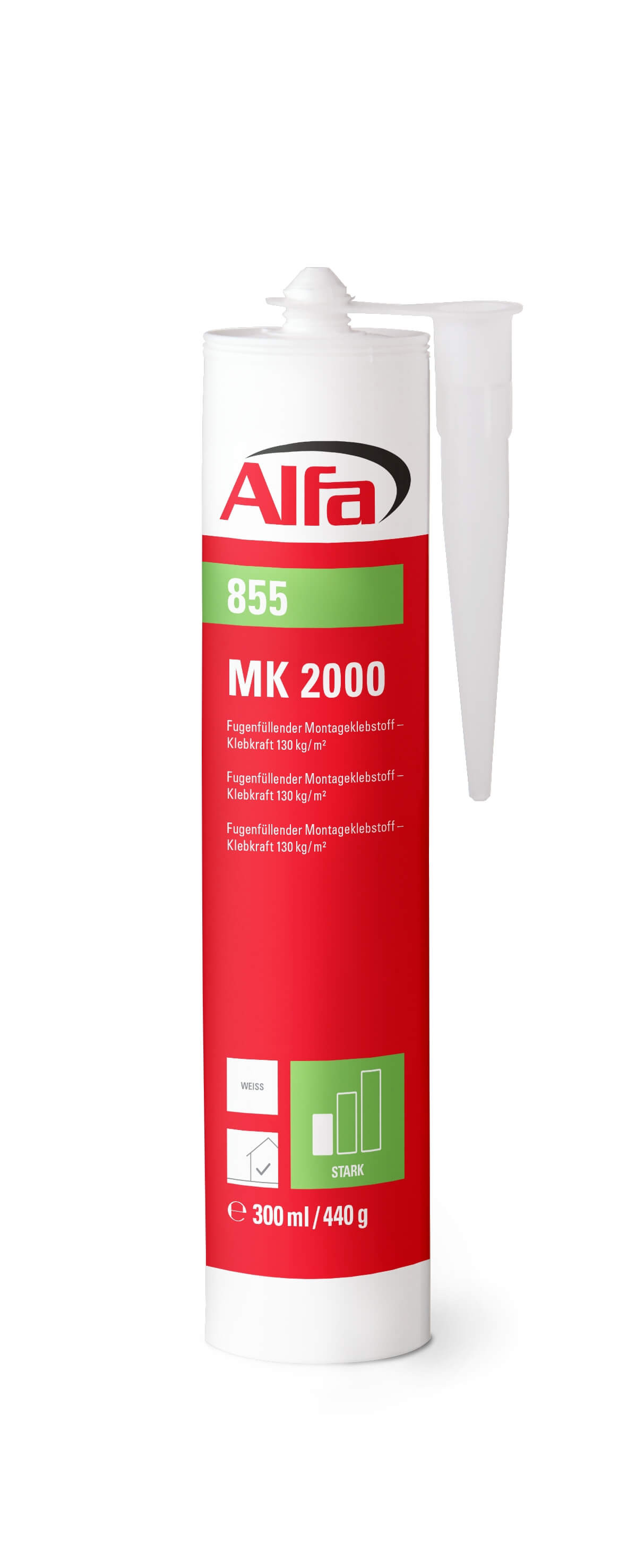 Colle de montage 130Kg/m² pour joints, pateux ultra fixant