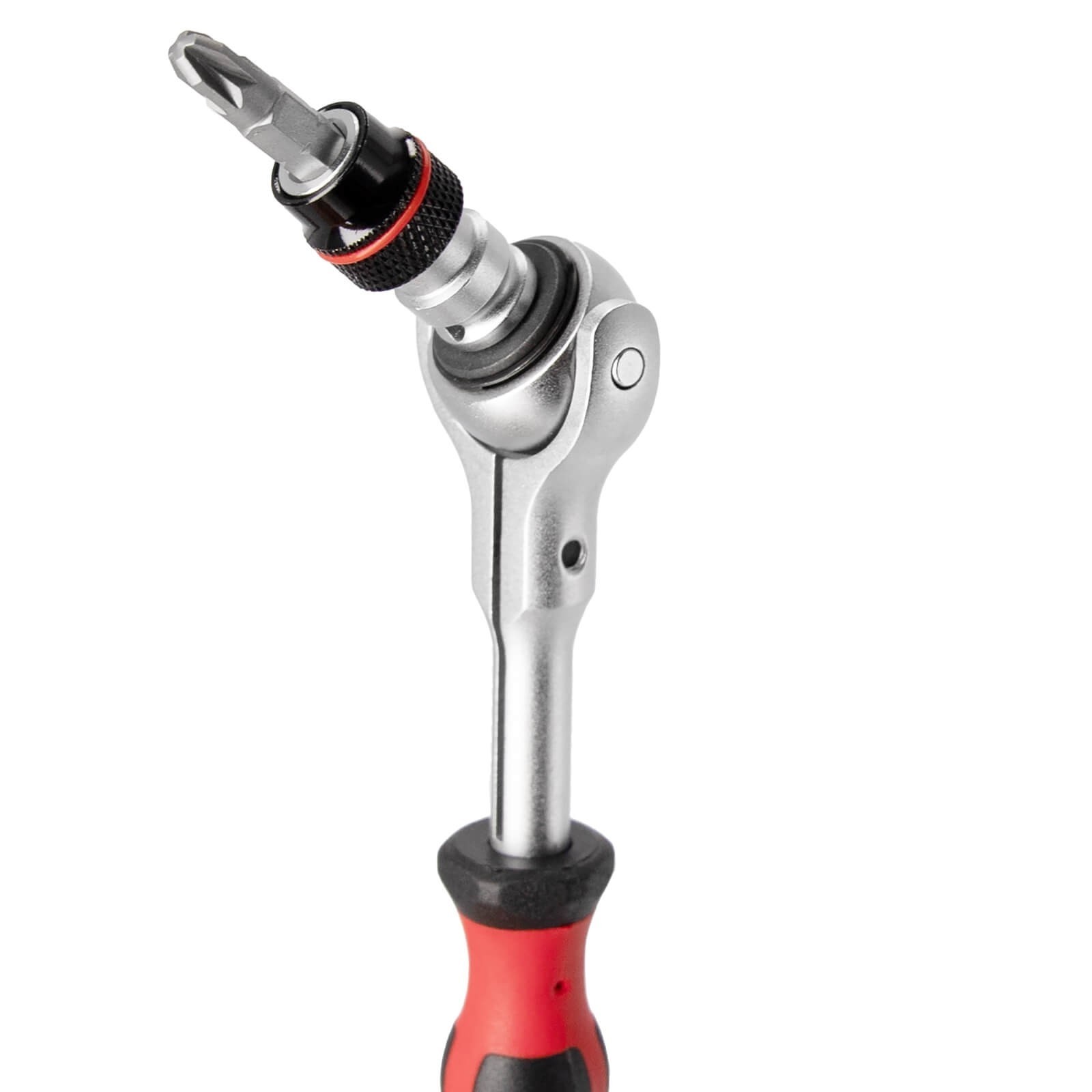 Clé à cliquet à tête pivotante 1 /4 flexible et réglable en continu