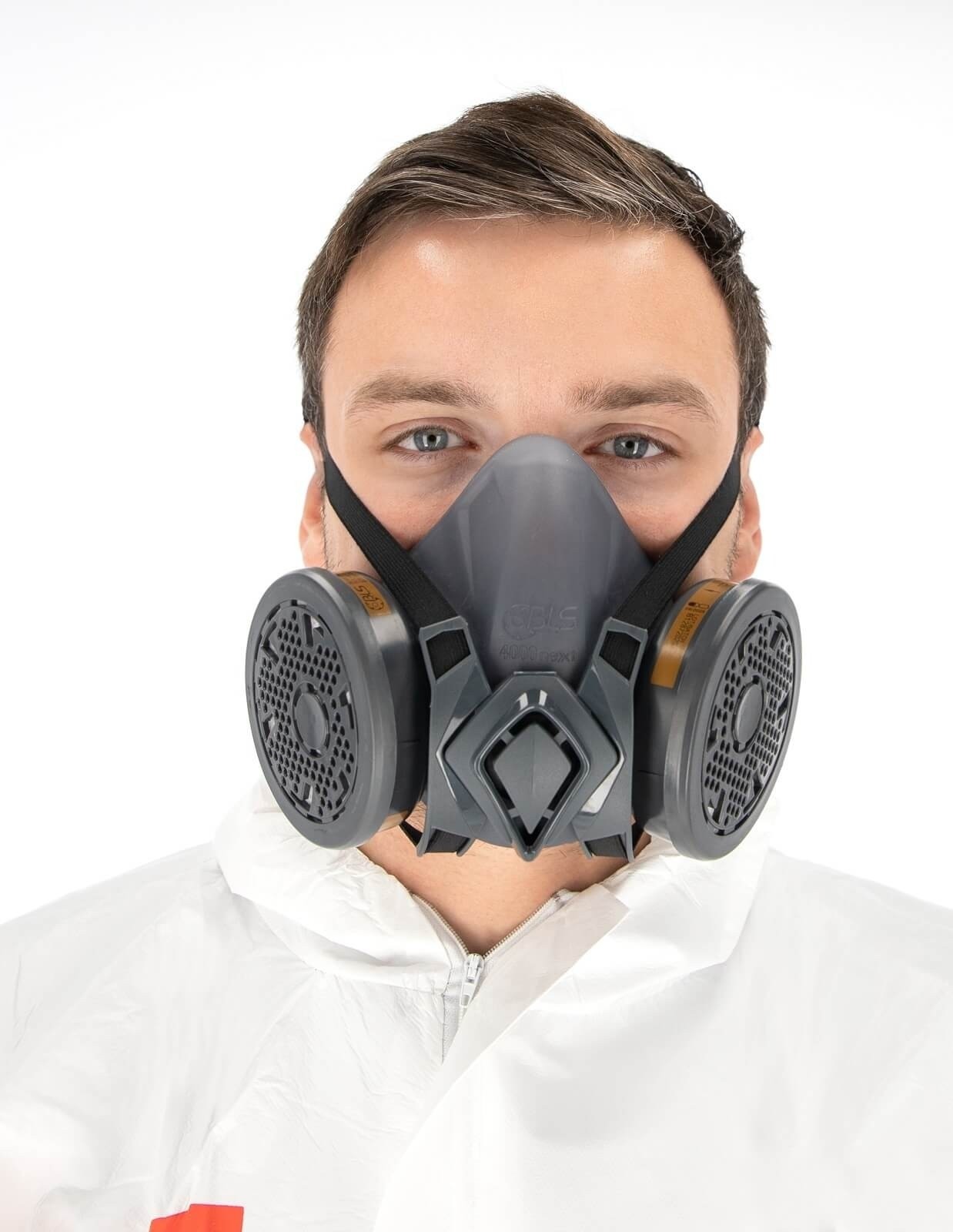 Demi-masque réutilisable à double filtre en TPE