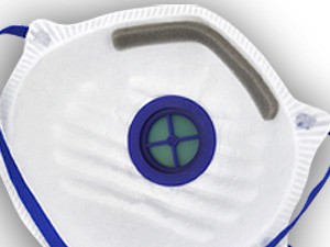 Masque anti-poussières FFP2 avec valve et support nez