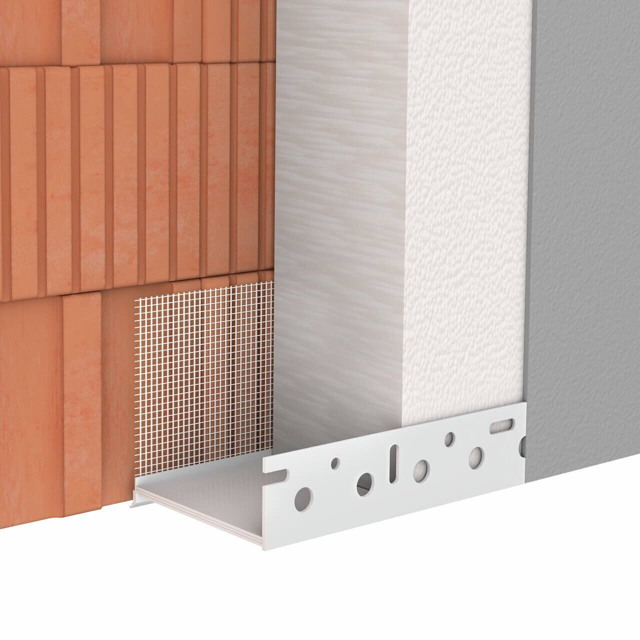 WDVS – profilé de finition pour plinthes combi