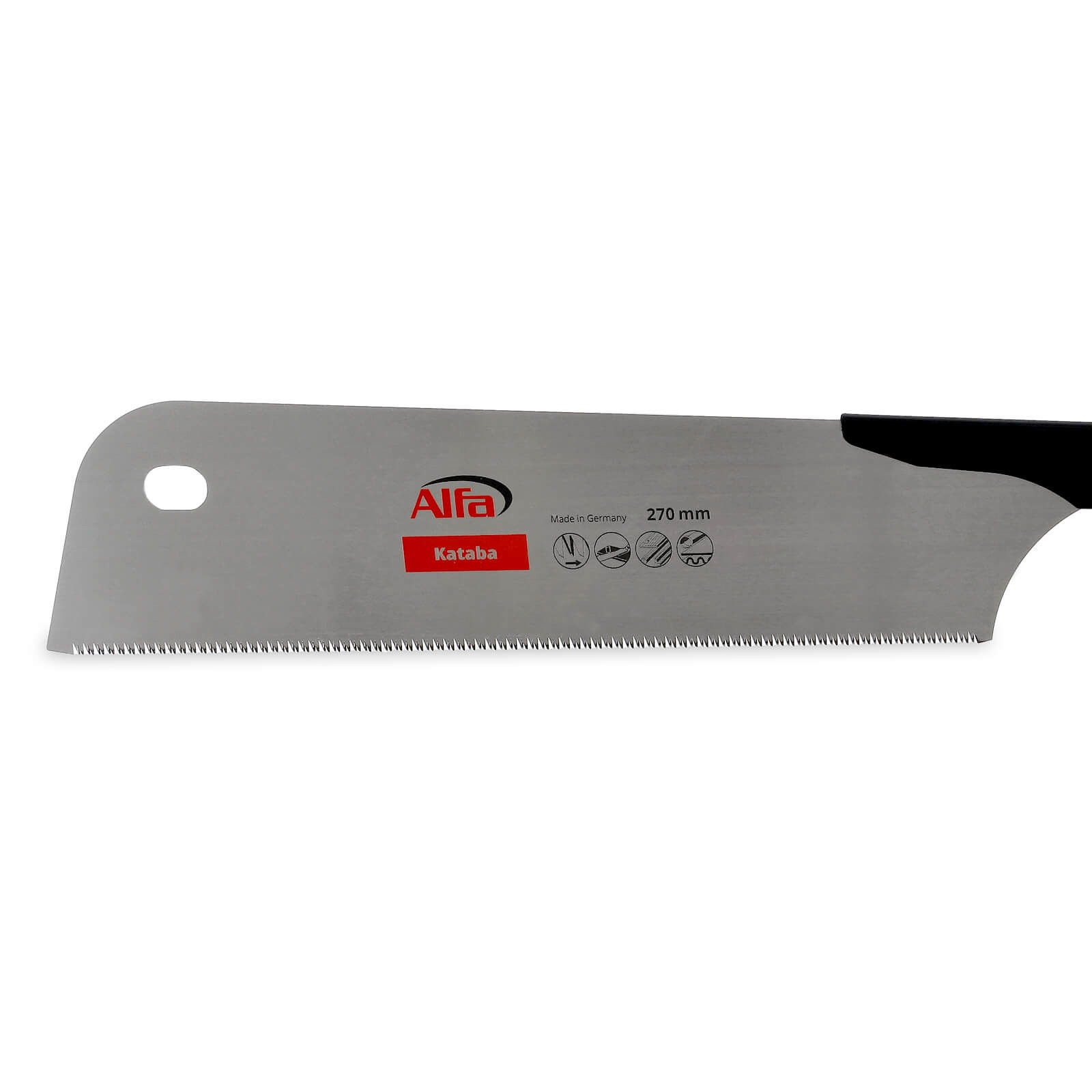 Scie japonaise Kataba avec arrière en acier réduit